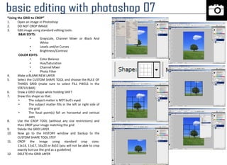 Principles of Design - Photoshopping Basics | PPTX
