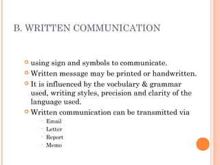 Basic types of communication | PPT