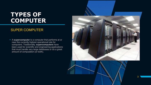 Basic types of computer | PPT