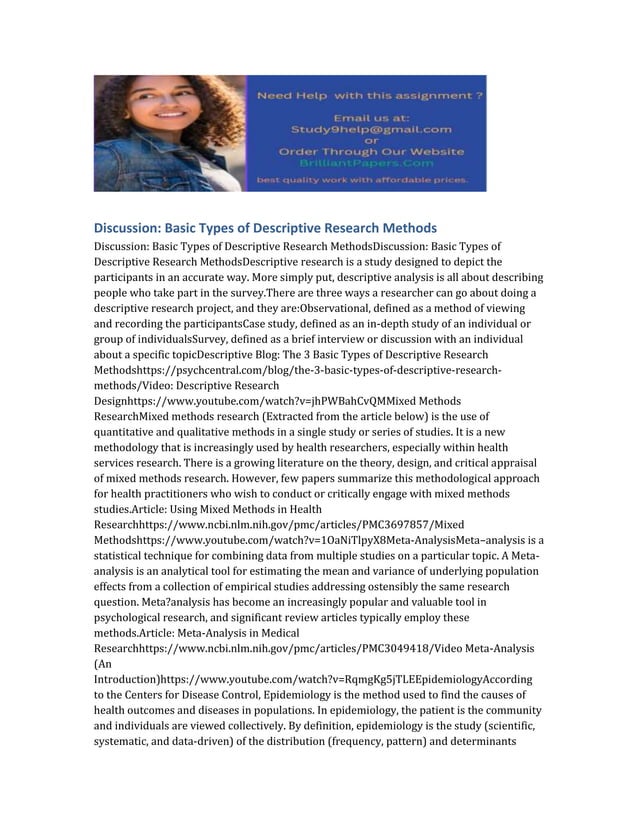 Basic Types of Descriptive Research Methods.docx