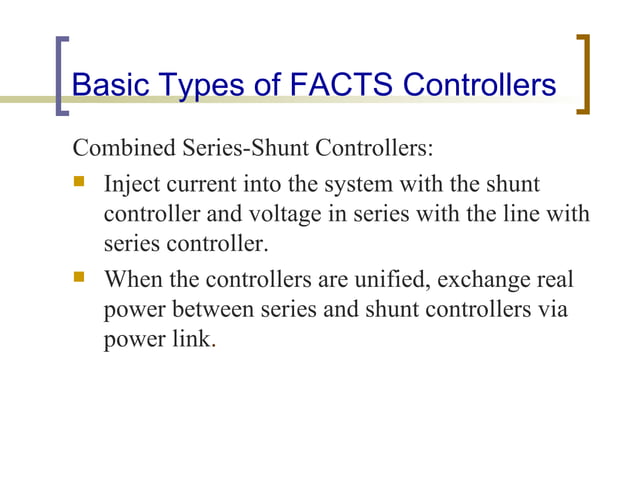 Basic types of facts controllers | PPT | Radio Control | Hobbies ...