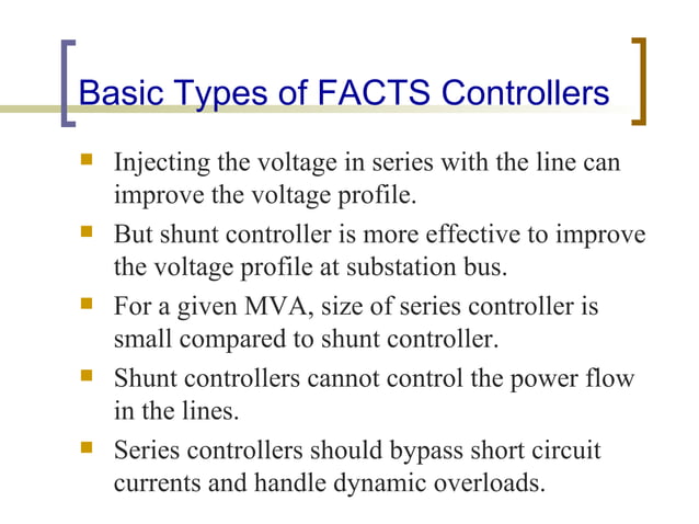 Basic types of facts controllers | PPT | Radio Control | Hobbies ...