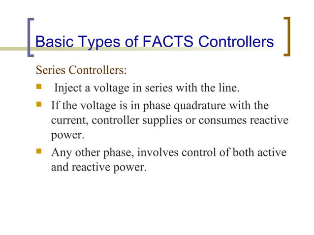 Basic types of facts controllers | PPT | Radio Control | Hobbies ...