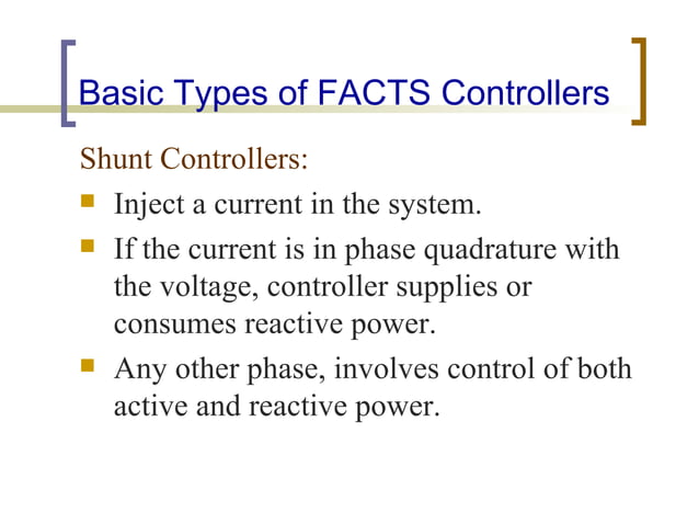 Basic types of facts controllers | PPT | Radio Control | Hobbies ...