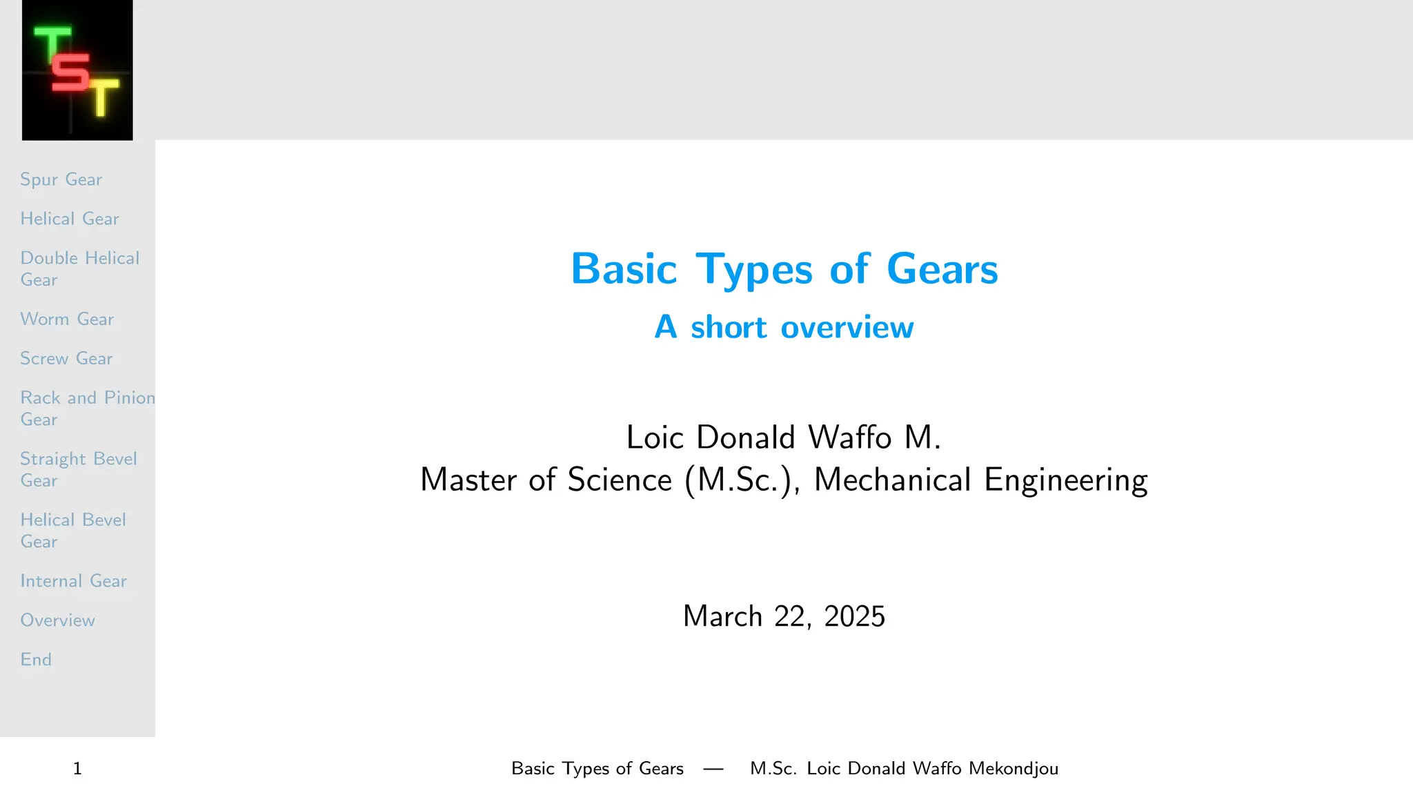 Basic Types of Gears - A Short Overview | PDF