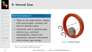 Basic Types of Gears - A Short Overview | PDF
