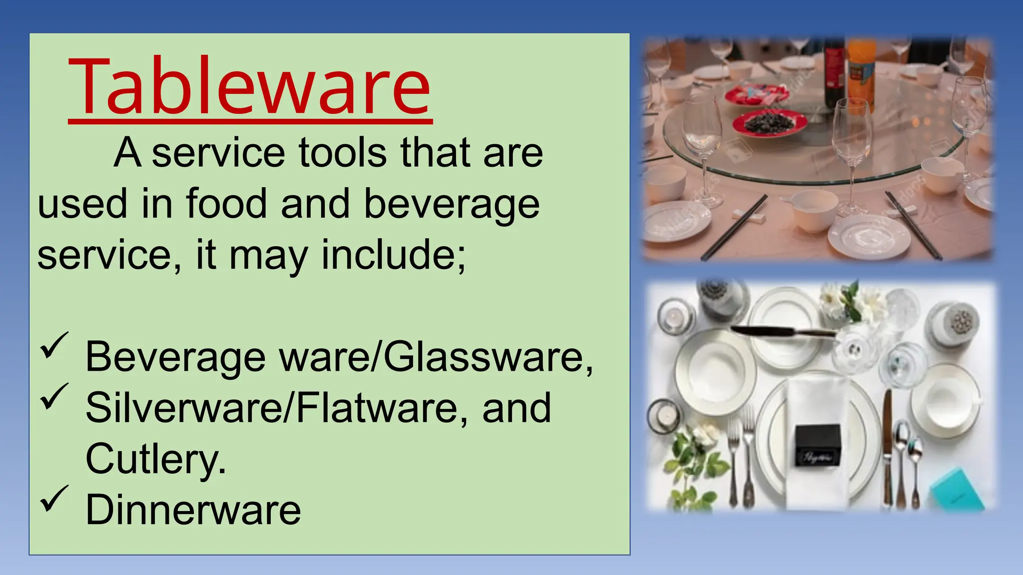 Basic Types of Tablewares in FBS Exploratory.pptx