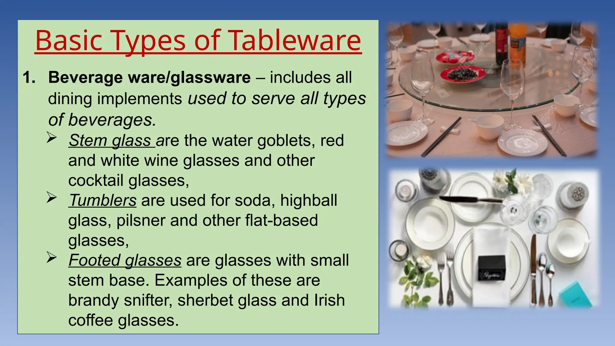 Basic Types of Tablewares in FBS Exploratory.pptx