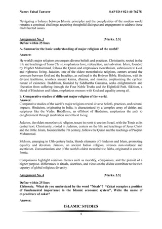 BAsic understanding about religion of islam.docx