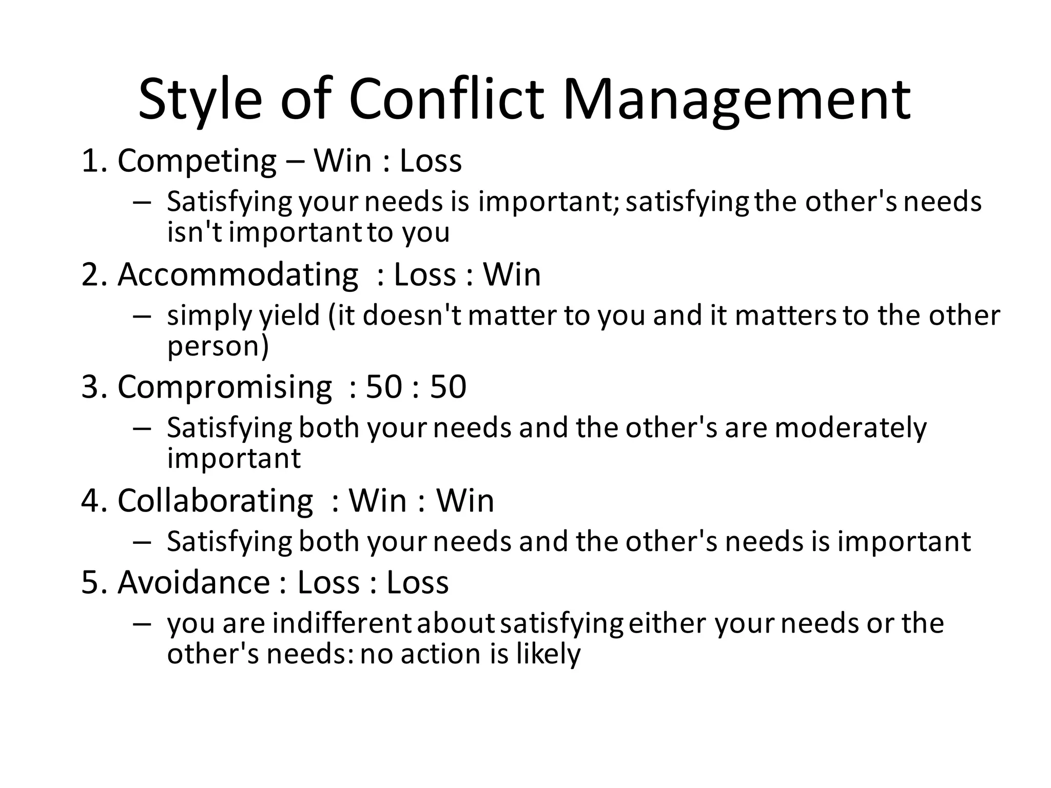 Basic understanding of conflict and conflict management | PDF