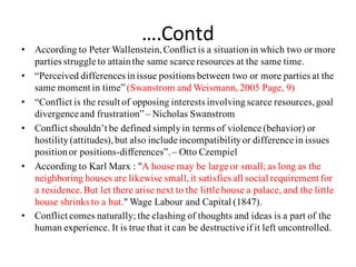 Basic understanding of conflict and conflict management | PDF