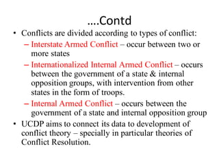 Basic understanding of conflict and conflict management | PDF | War and ...