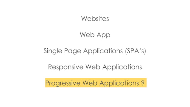 Basic Understanding of Progressive Web Apps | PPTX
