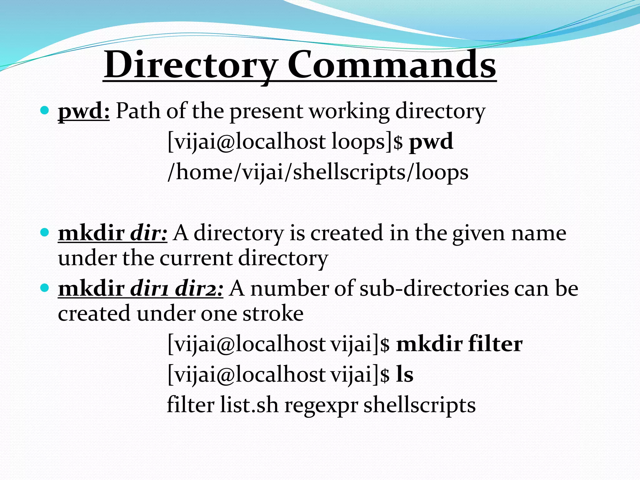 Basic unix commands | PPTX