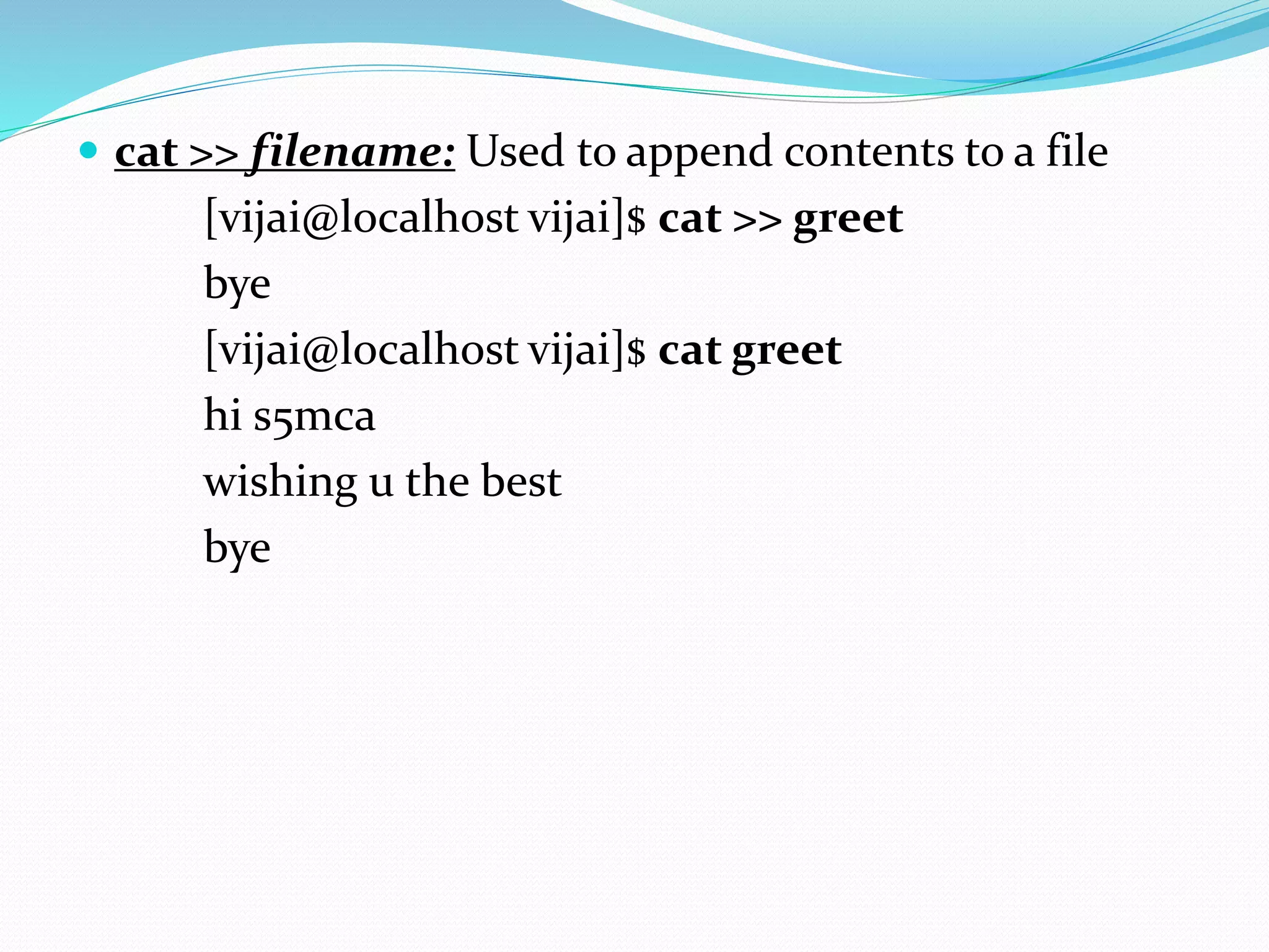 Basic unix commands | PPTX