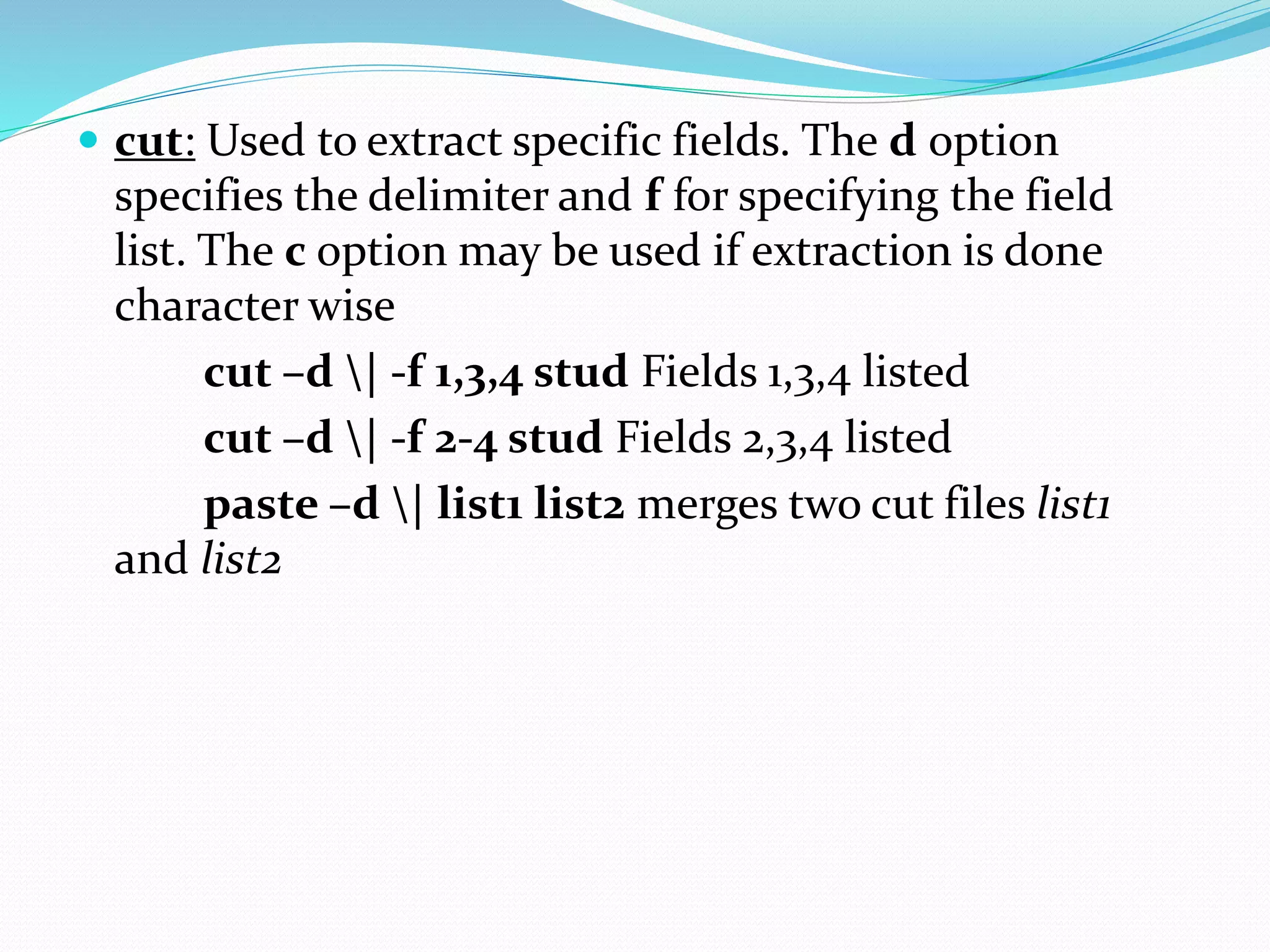 Basic unix commands | PPTX