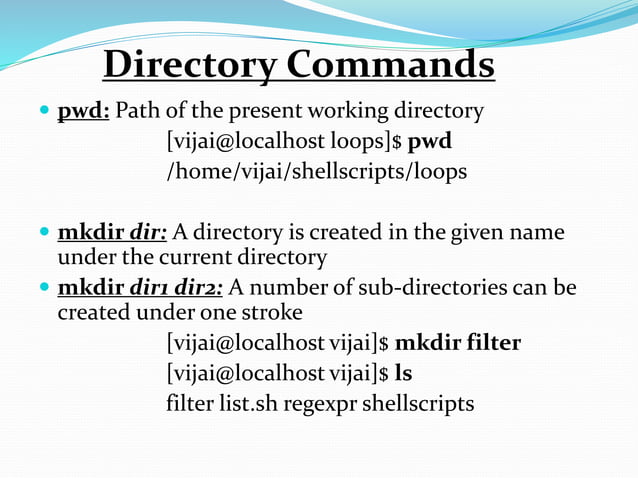 Basic unix commands | PPTX