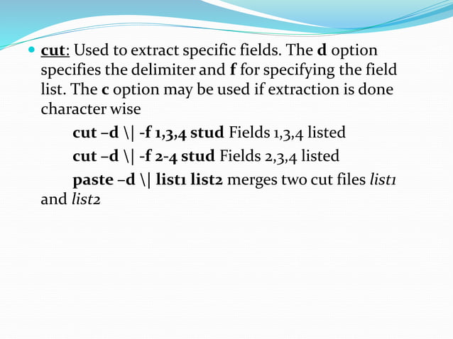 Basic unix commands | PPTX