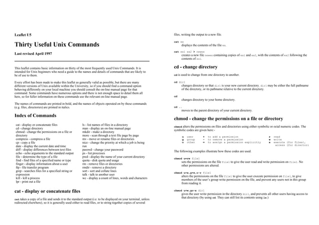 Basic unix commands_1 | PPT