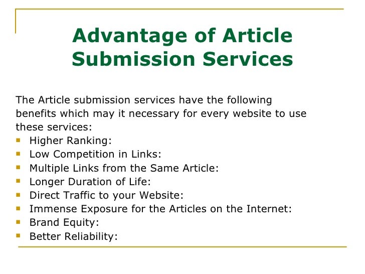 Basic Use And Process Of Article Submission basic-use-and-process-of-article-submission