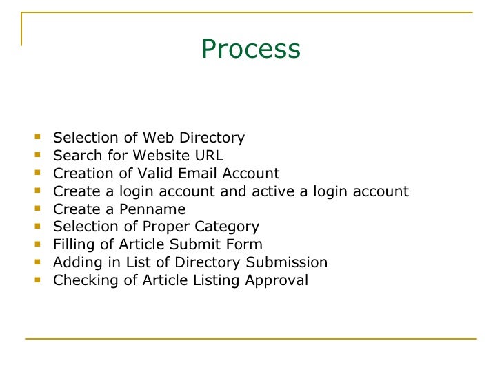 Basic Use And Process Of Article Submission Basic Use And Process Of Article Submission