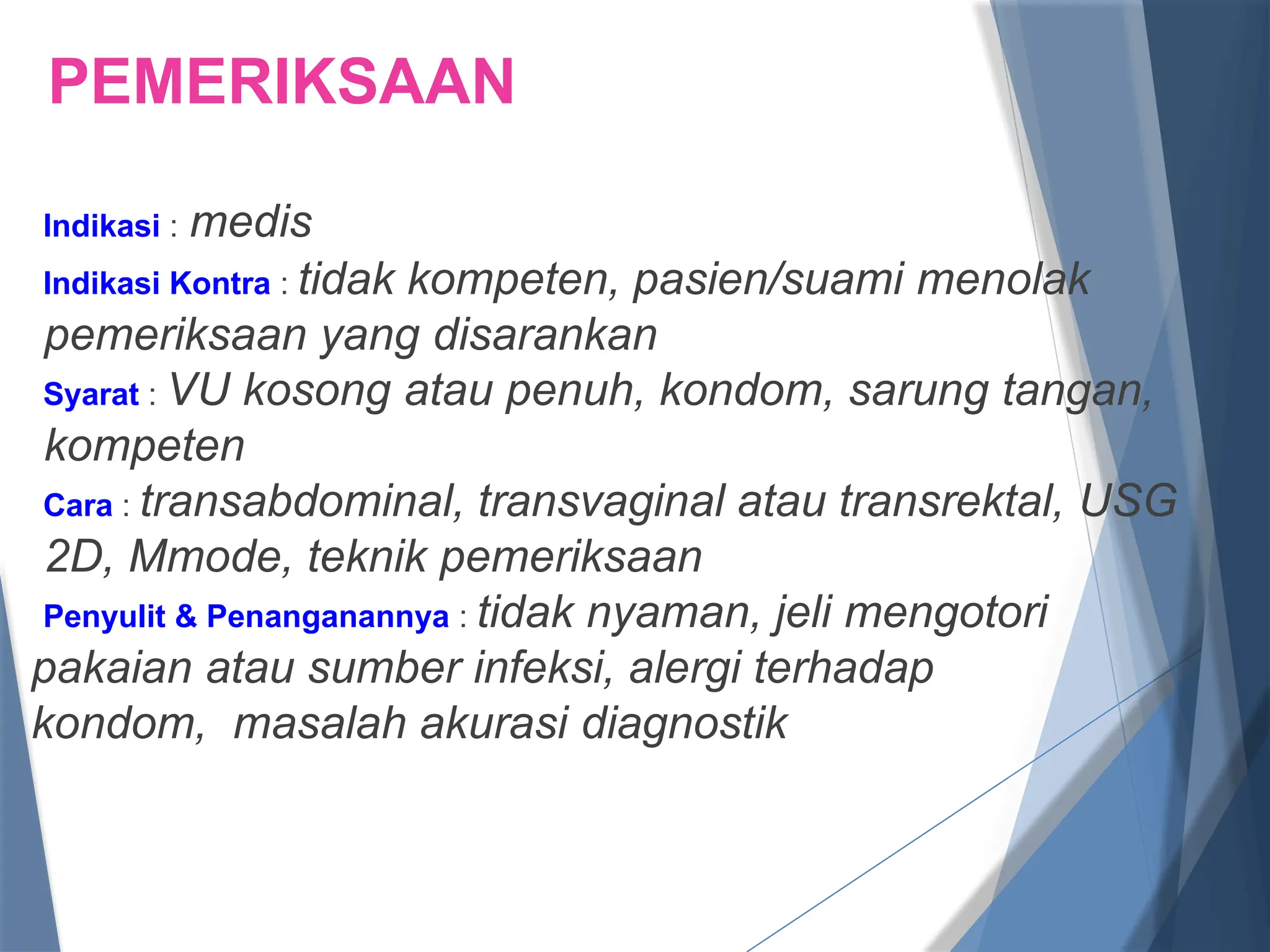 Basic USG Trimester Satu dan Abnormalitas | PPTX