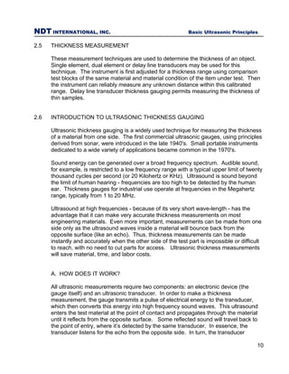 Basic ut principles | PDF