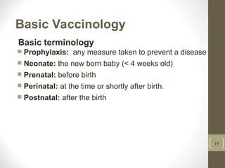 Basics Vaccinology and Fundamentals of Immune System | PPT