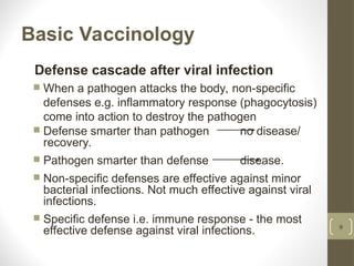 Basics Vaccinology and Fundamentals of Immune System | PPT