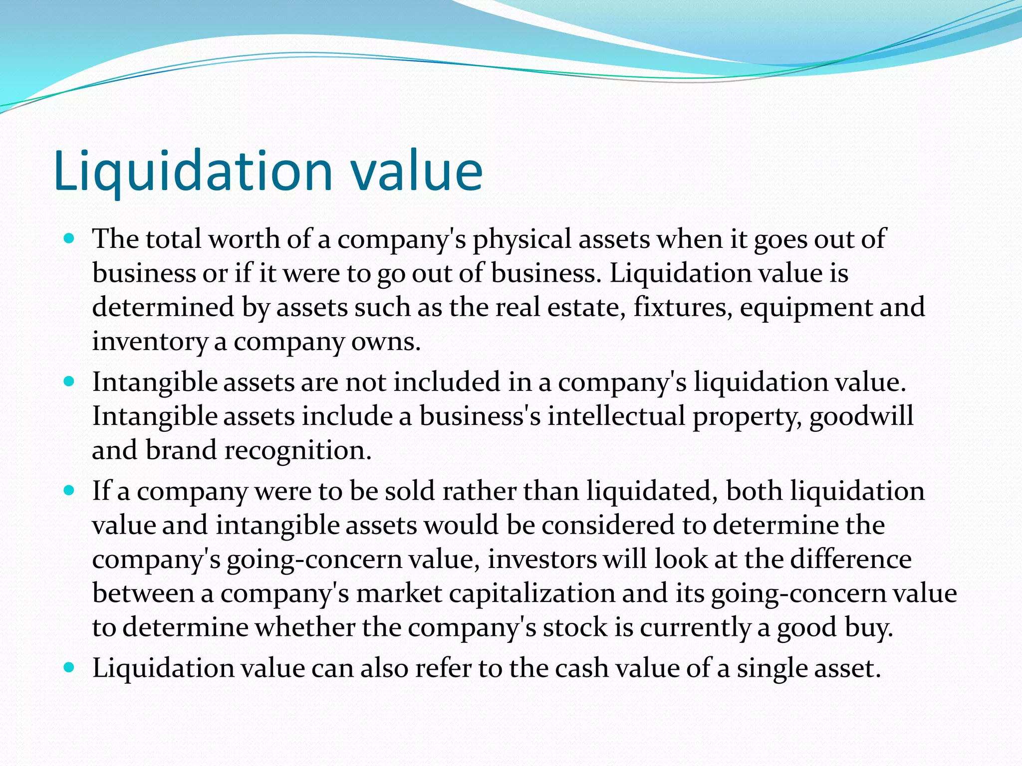 Basic valuation concept final | PPTX