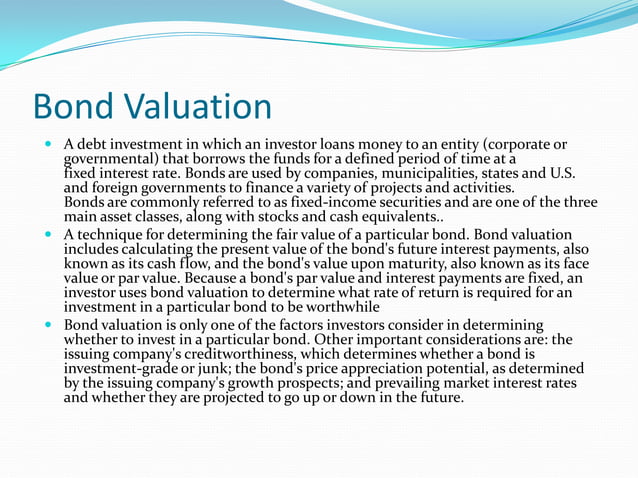 Basic valuation concept final | PPTX