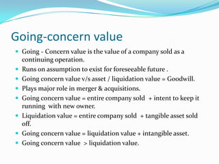 Basic valuation concept final | PPTX