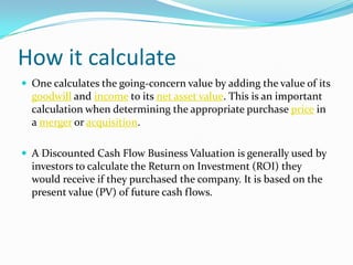 Basic valuation concept final | PPTX
