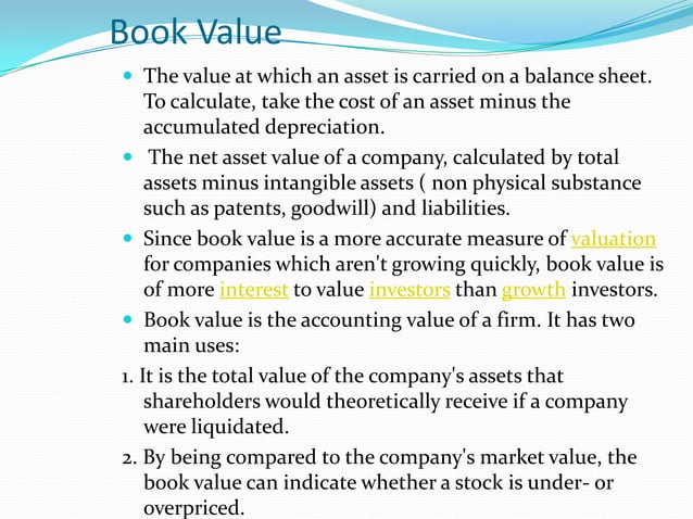 Basic valuation concept final | PPTX