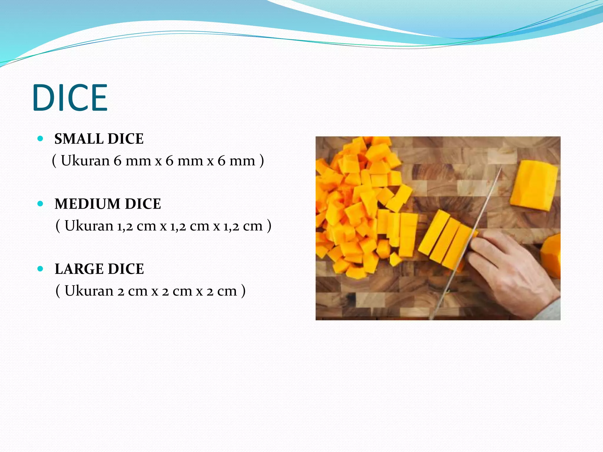 Basic vegetables cutting method | PPTX