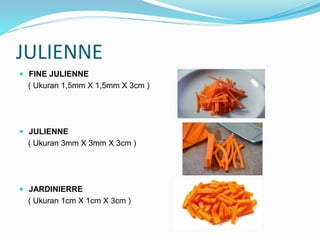 Basic vegetables cutting method | PPTX