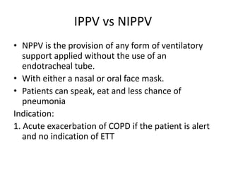 Basic ventilator management | PPTX