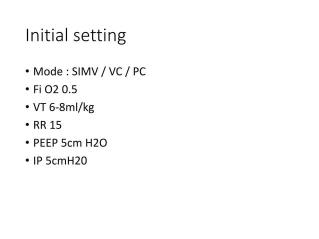 Basic Ventilator Setting NIV.pptx