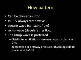 Basic ventilatory parameters | PPTX