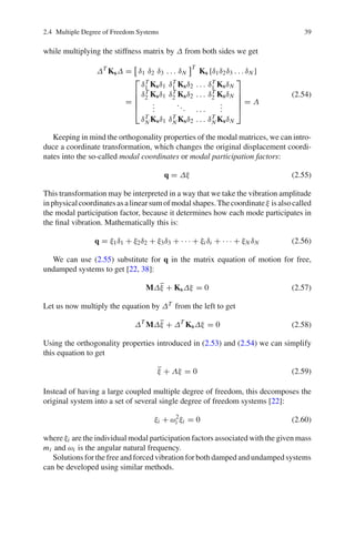 Basic vibration dynamics | PDF