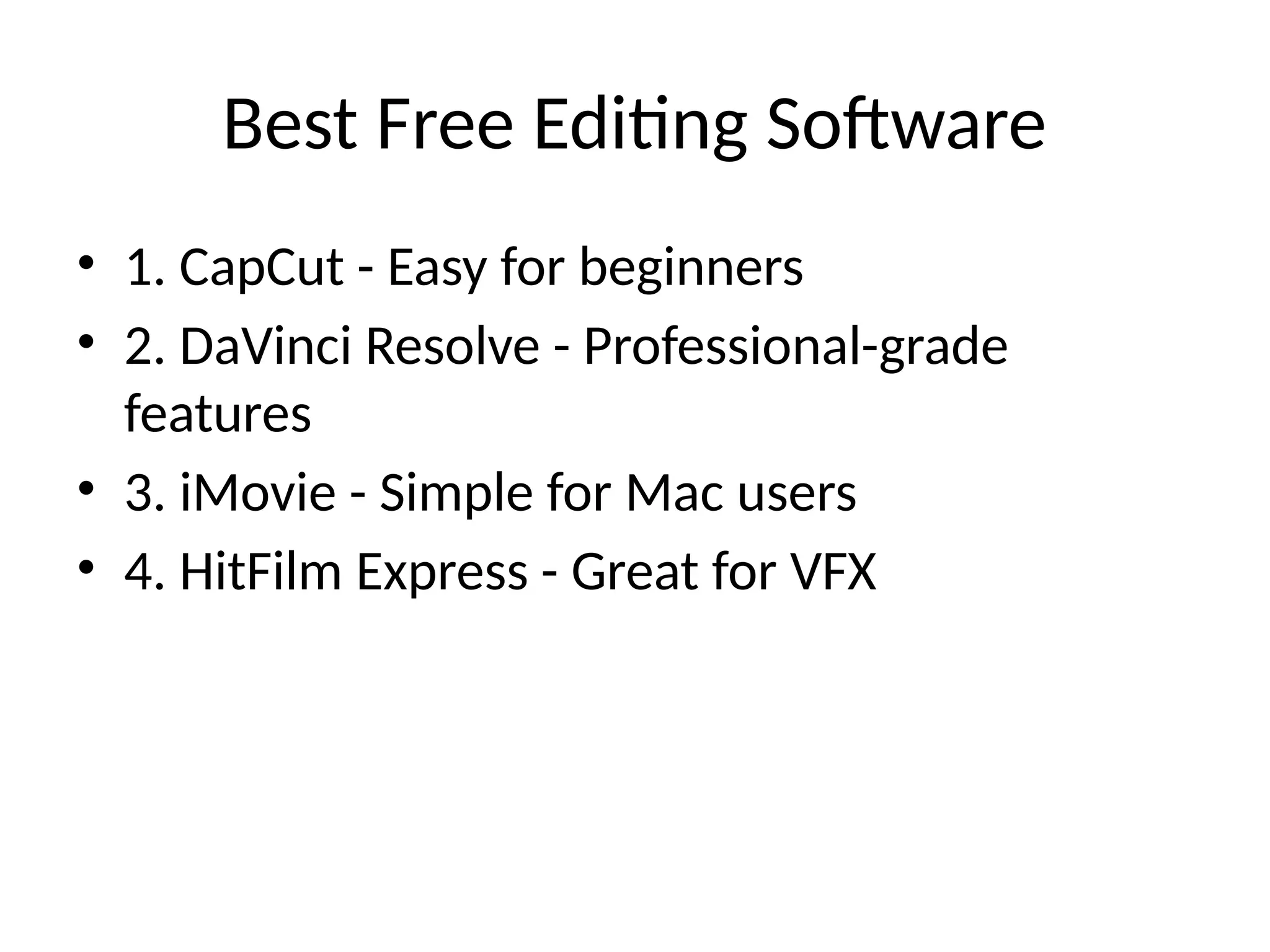 Presentation on basic video editing techniques | PPTX