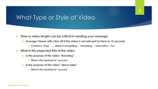 Basic video production | PPTX