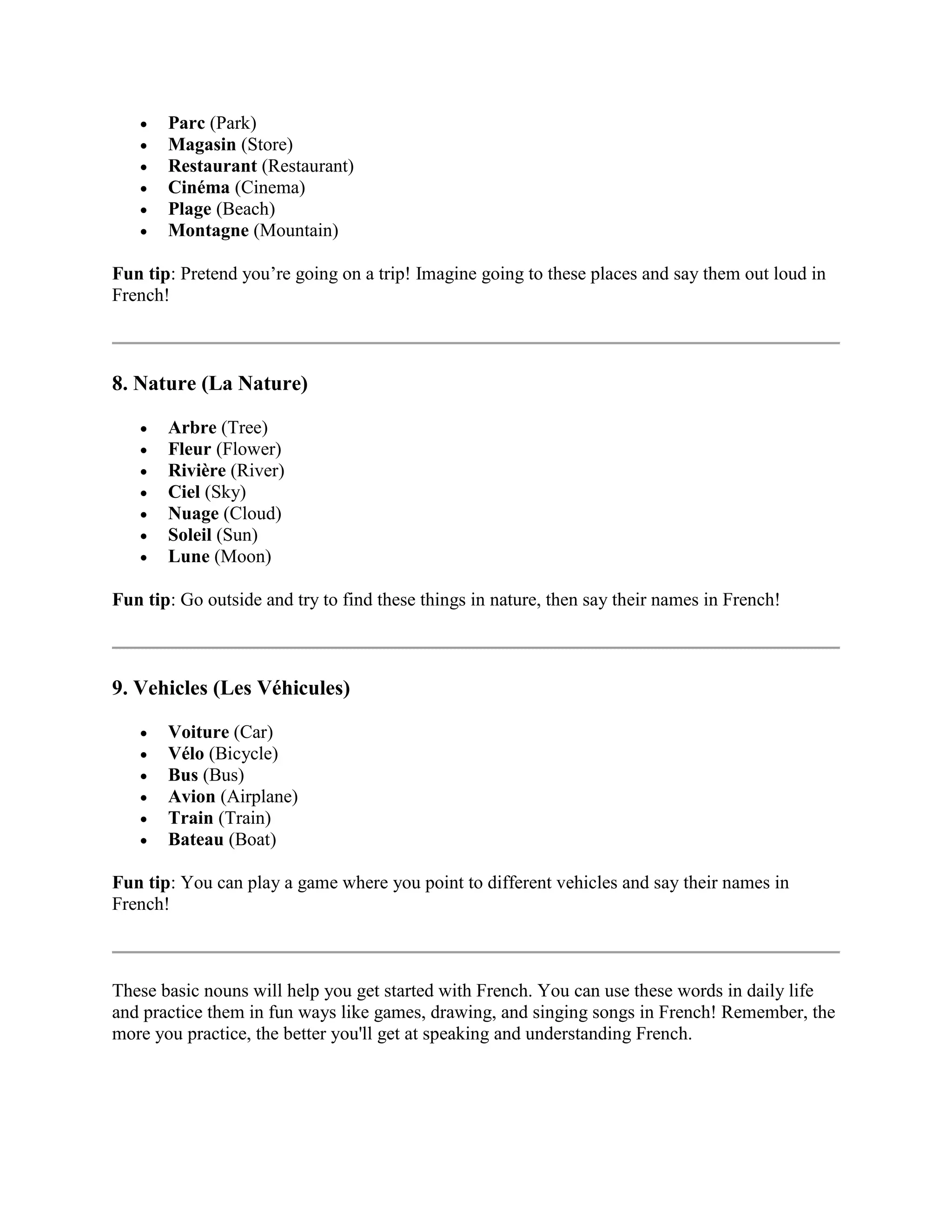 Basic Vocabulary Common Nouns in French Language Lessons.pdf