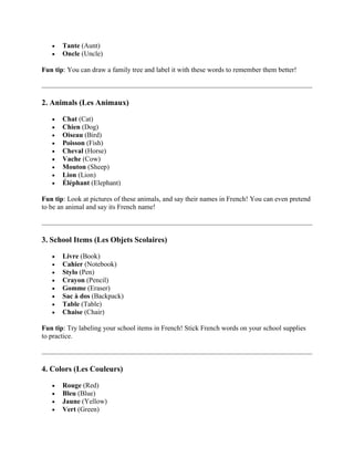 Basic Vocabulary Common Nouns in French Language Lessons.pdf