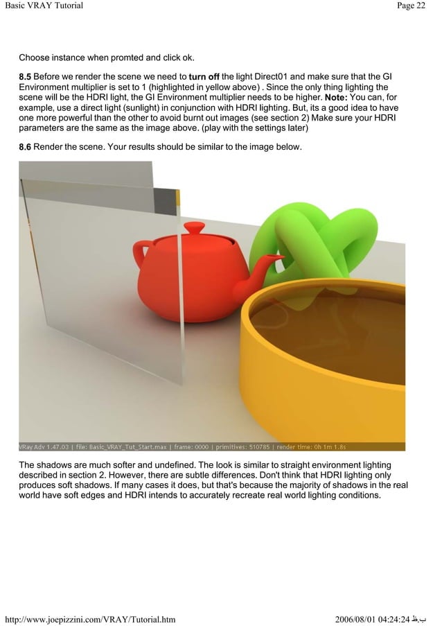 Basic vray tutorial | PDF