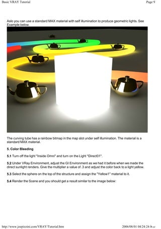 Basic vray tutorial | PDF
