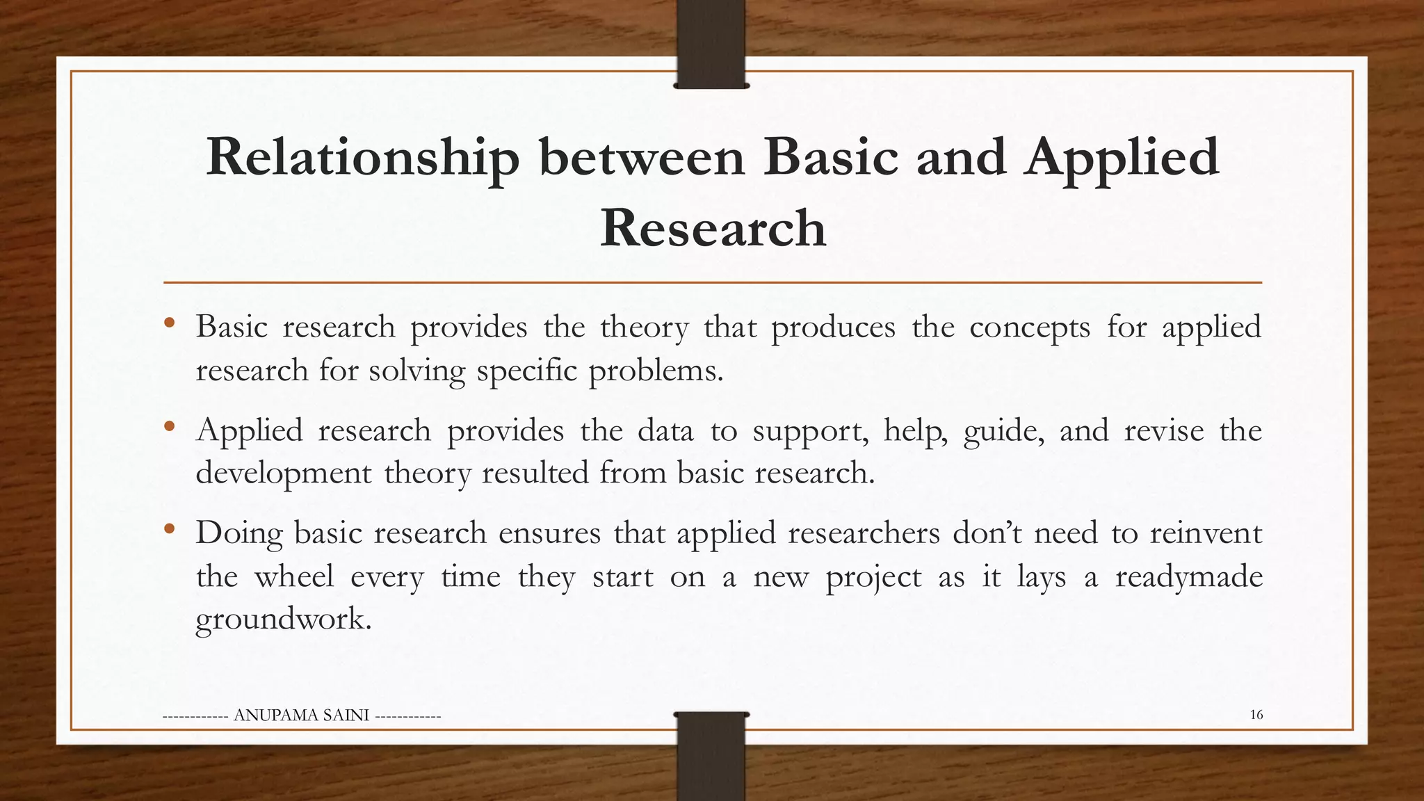 Basic vs Applied Research | PDF