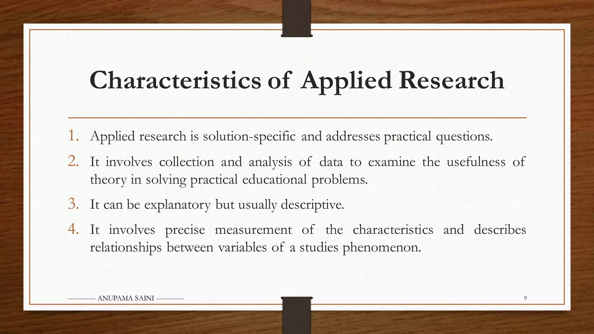 Basic vs Applied Research | PDF