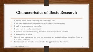 Basic vs Applied Research | PDF