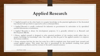 Basic vs Applied Research | PDF